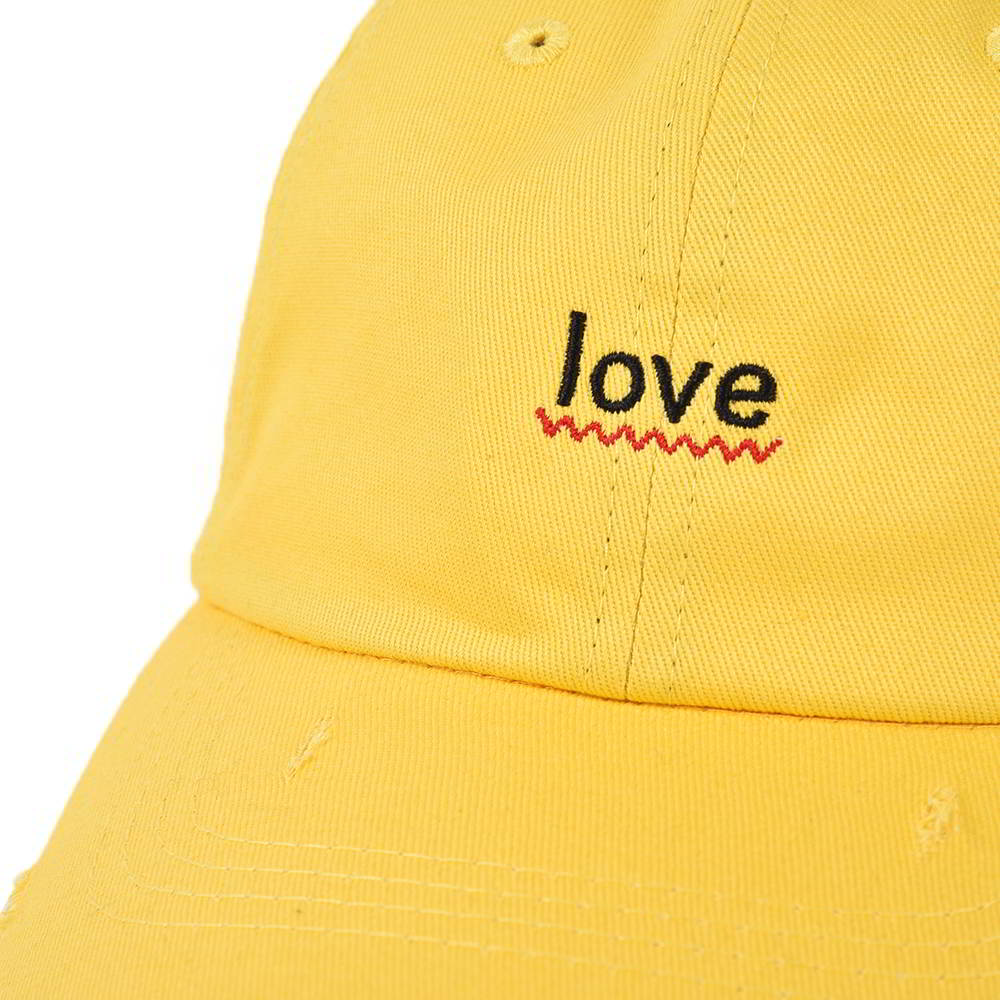 Plain Logo Yellow Sports Dad Hats Custom